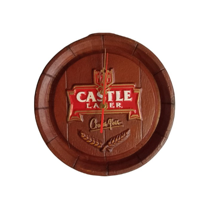 Castle Lager Barrel End Bar Clock (Small) – Pubstuff